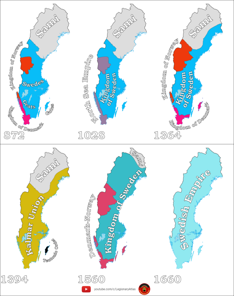 Six Centuries That Shaped Sweden: A Historical Map Journey - Vivid Maps