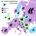 Predominant Generations by Country - Vivid Maps