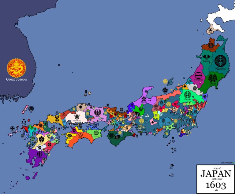 Japan in 1603: A Map of Clans and the Birth of the Tokugawa Shogunate ...