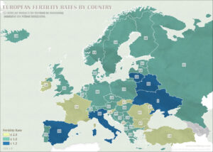 Europe's Declining Cradles: Mapping the 2025 Fertility Crisis - Vivid Maps