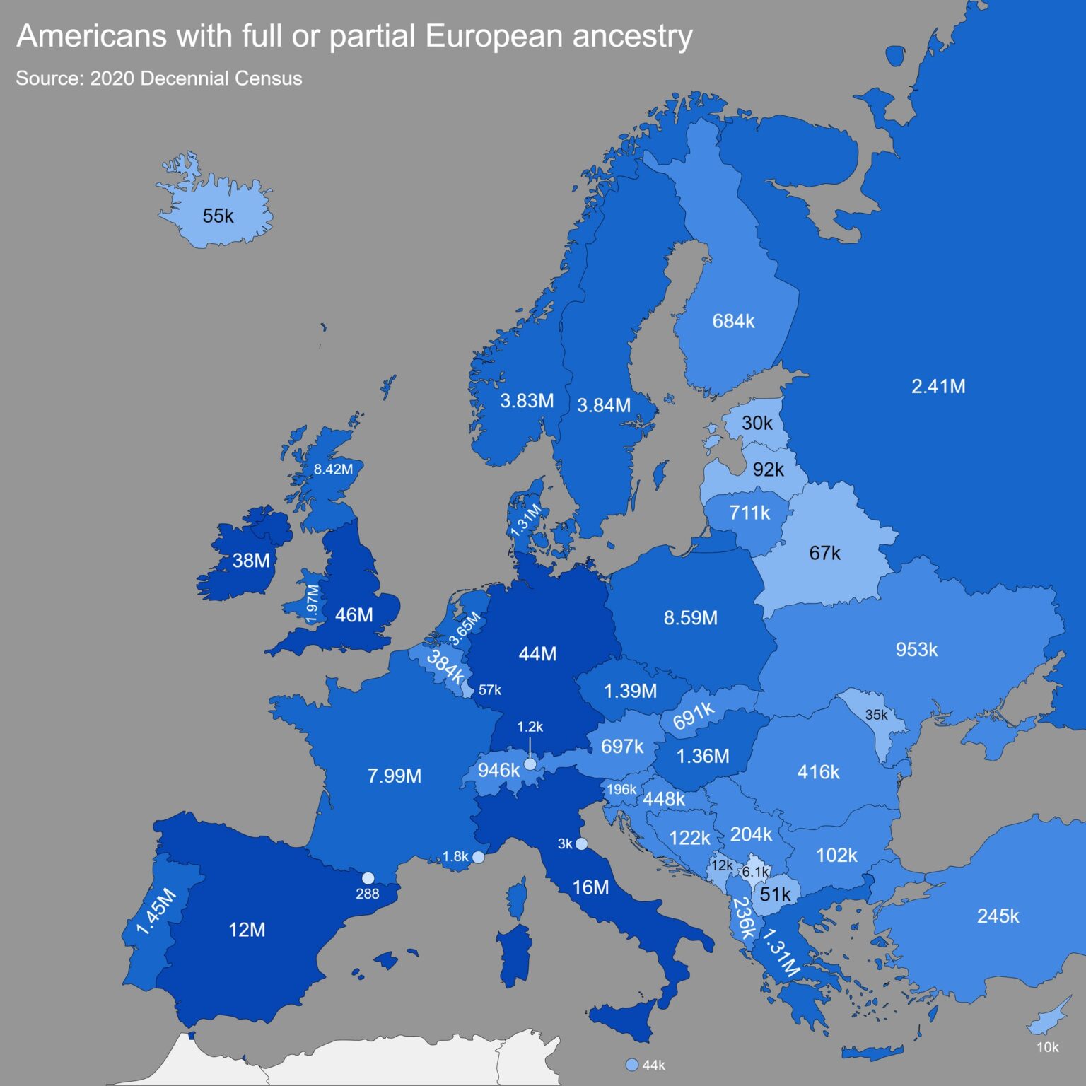 U.S. Counties Where German-Americans are the largest ethnic group ...