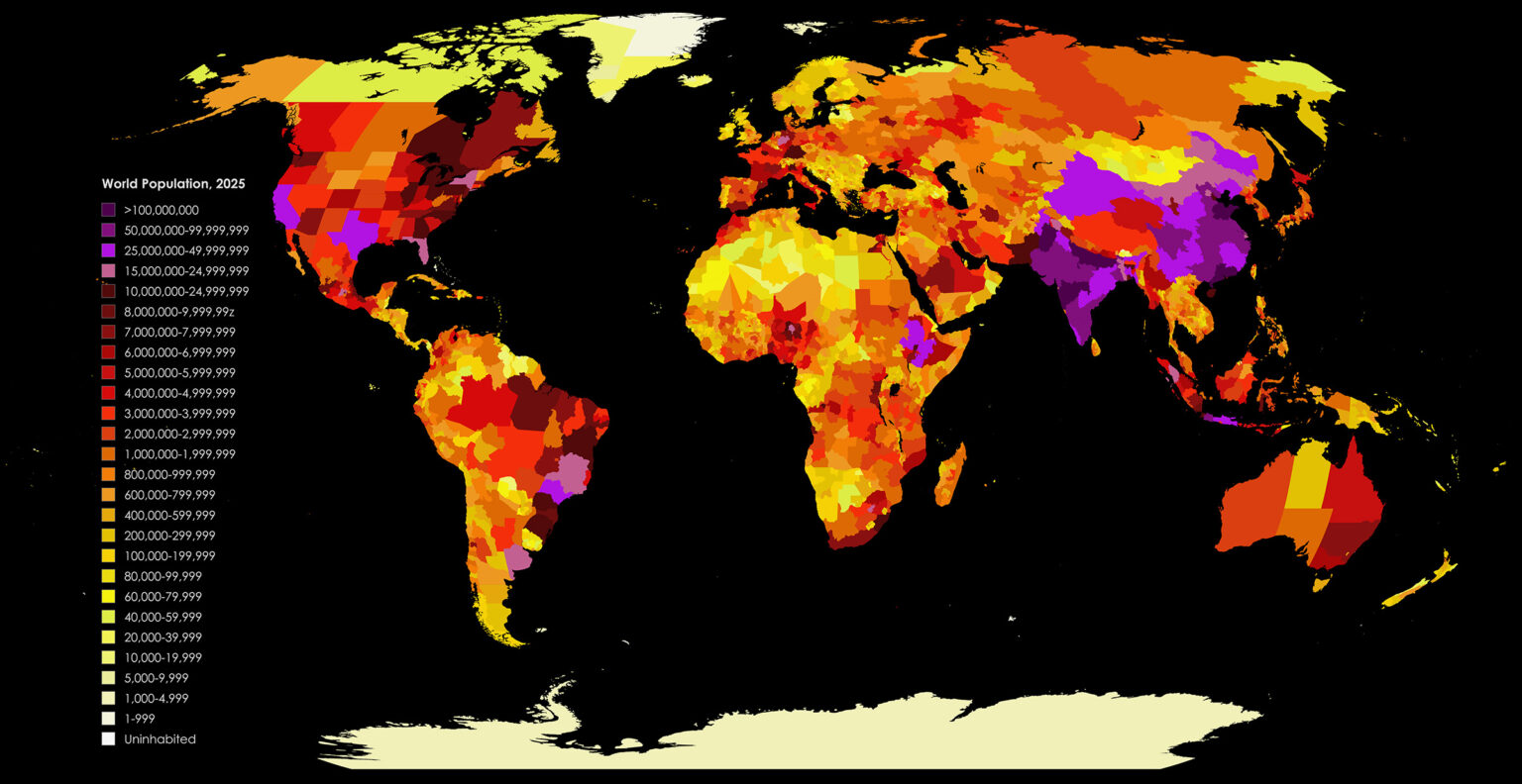 Most Populated Subdivisions in the World - Vivid Maps