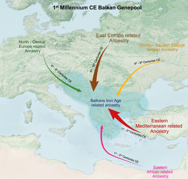 Genetic Map of Greece - Vivid Maps