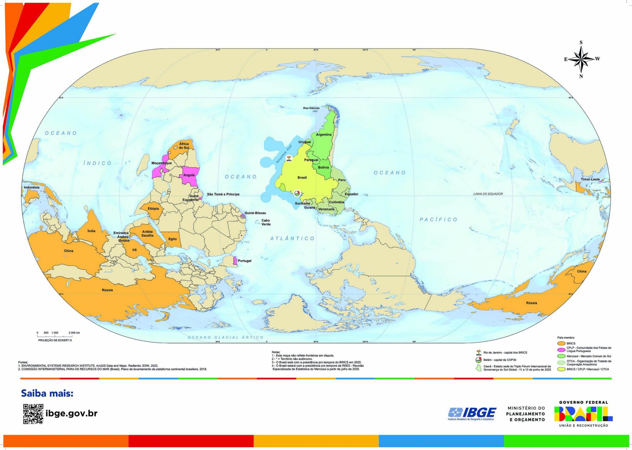 Brazil’s Upside-Down World Map - Vivid Maps