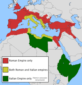 Rome and Re-Rome: A Map That Puts Two Empires Side by Side - Vivid Maps