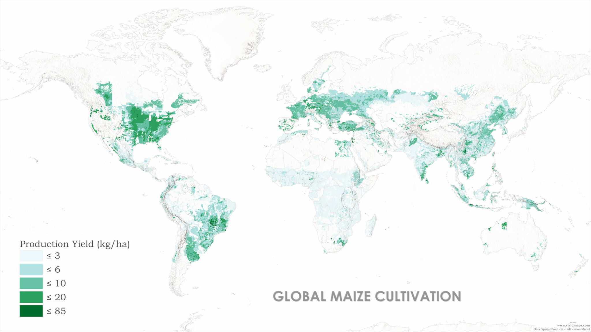 Wheat, Maize, and Rice: Mapping the Crops That Feed the World - Vivid Maps