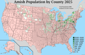 Where 410,000 Amish Live in America - Vivid Maps