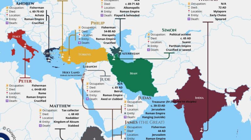 Maps of World Religions - Vivid Maps