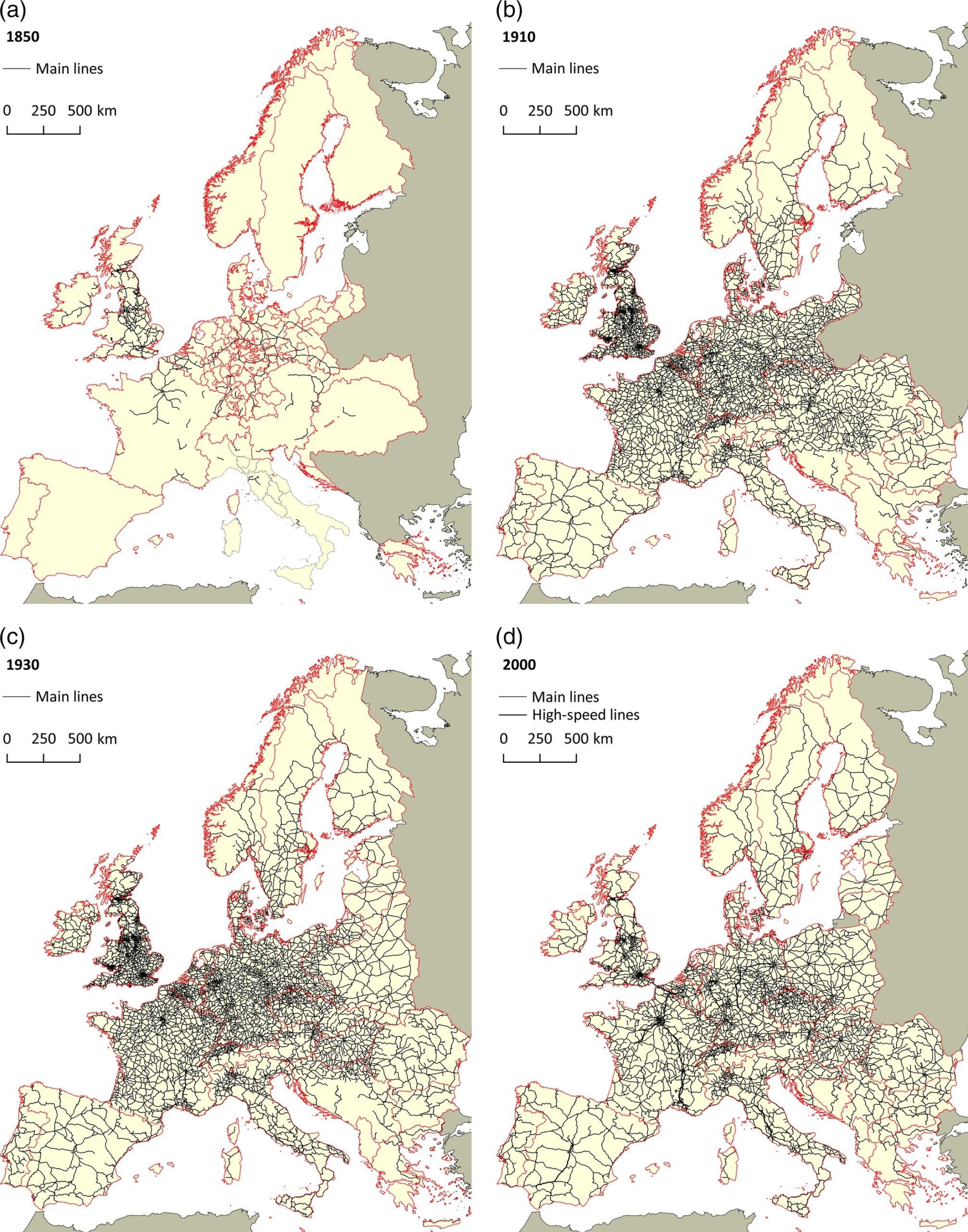 How Europe's Railway Network Rose and Fell - Vivid Maps