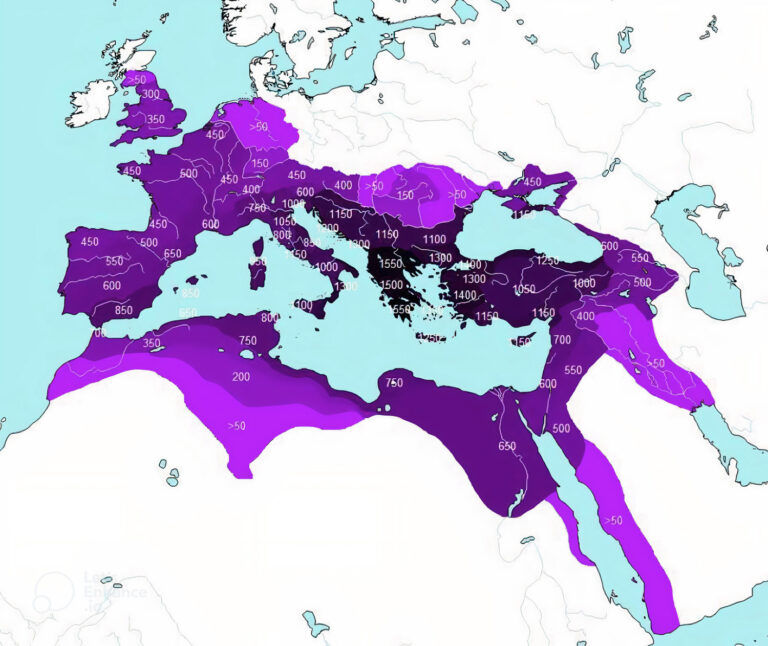 How Many Years Was Each Region Part of the Roman Empire? - Vivid Maps
