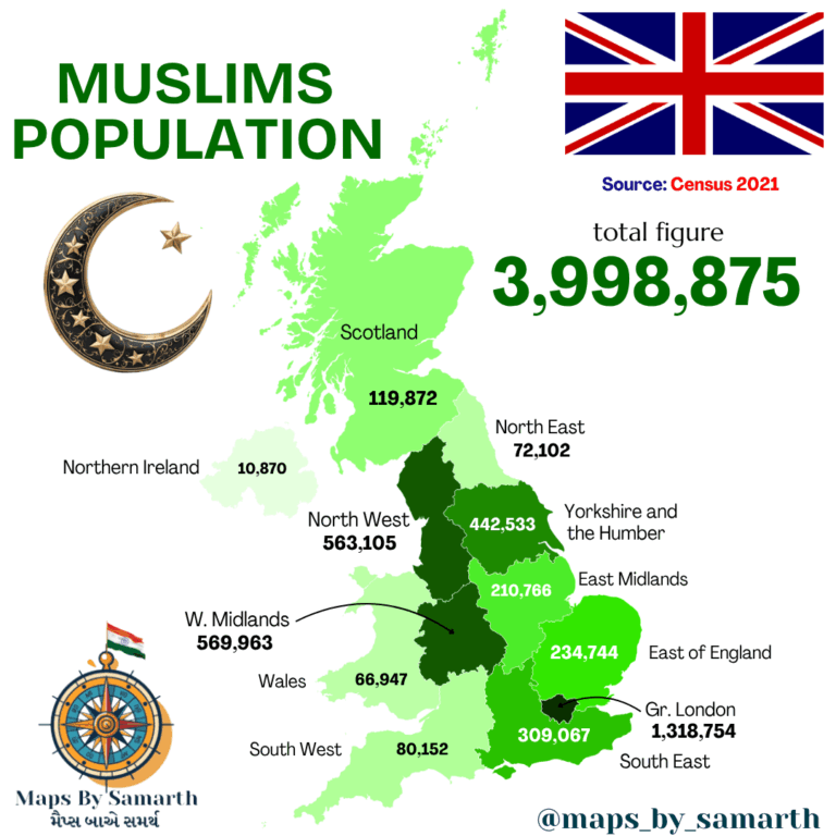 Mapping Religious Identity Across the UK - Vivid Maps